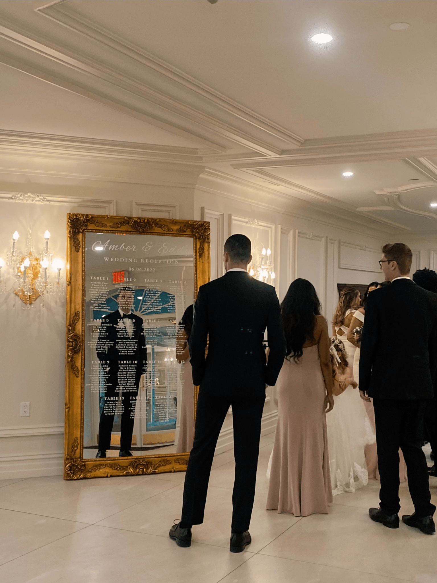 Mirror Guest Seating Charts – Events 2 Remember NJ