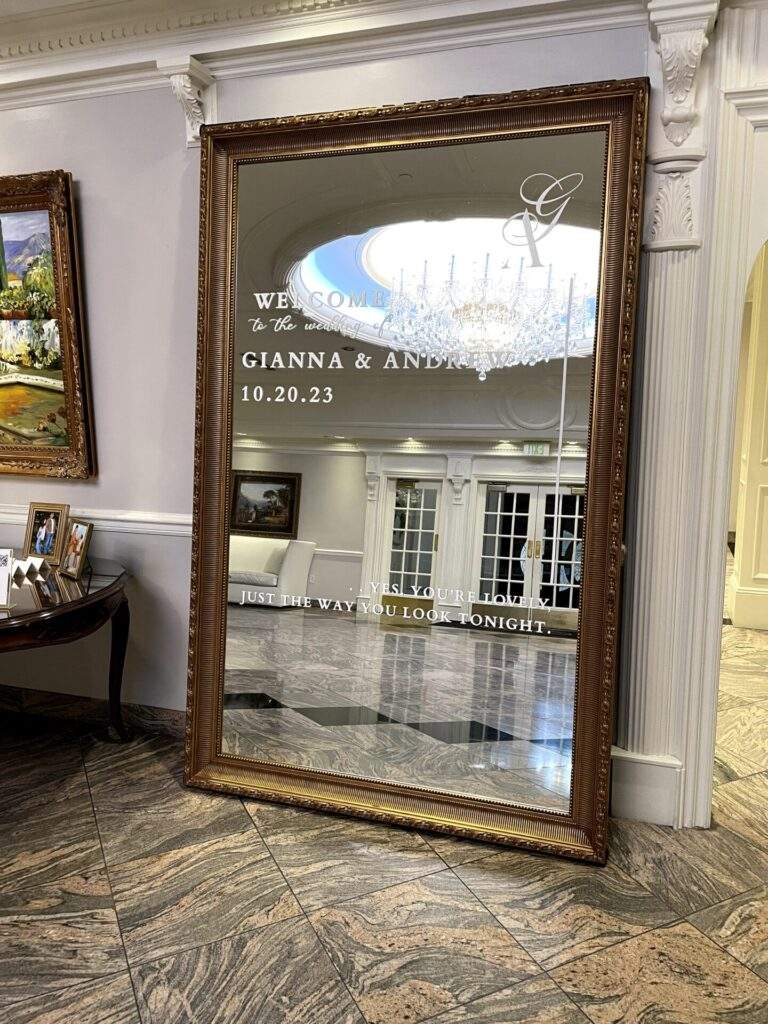 Mirror Guest Seating Charts – Events 2 Remember NJ