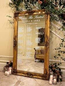 Mirror Guest Seating Charts – Events 2 Remember NJ