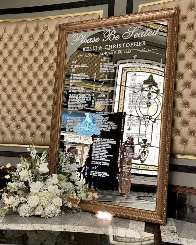 Mirror Guest Seating Charts – Events 2 Remember NJ