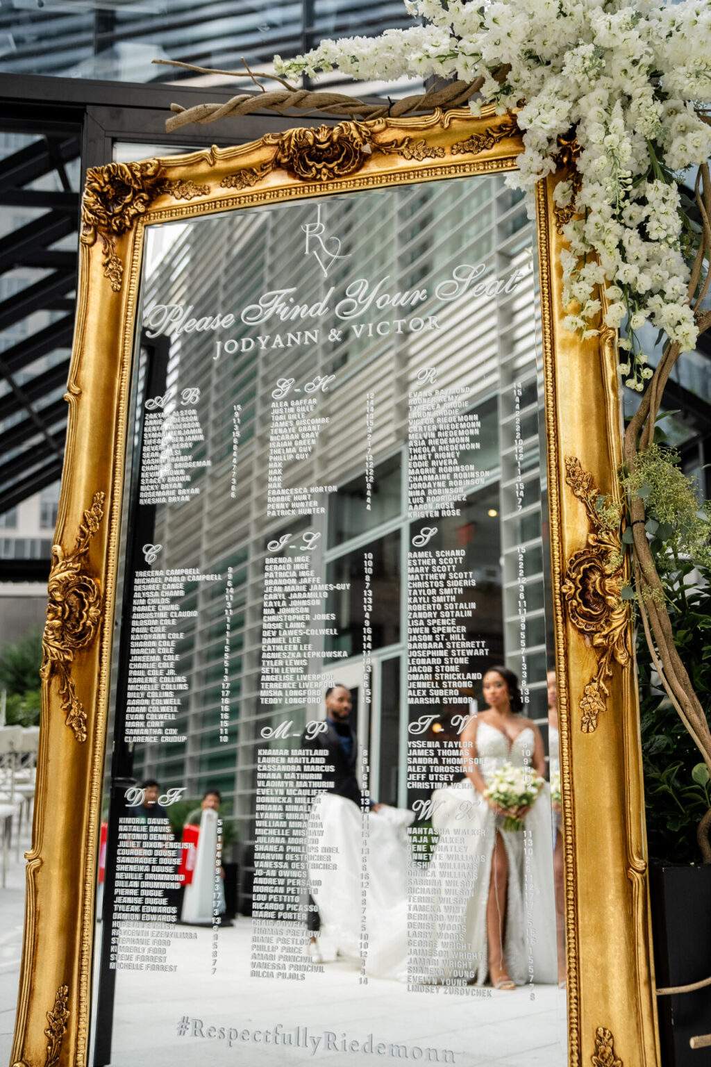 Mirror Guest Seating Charts – Events 2 Remember NJ
